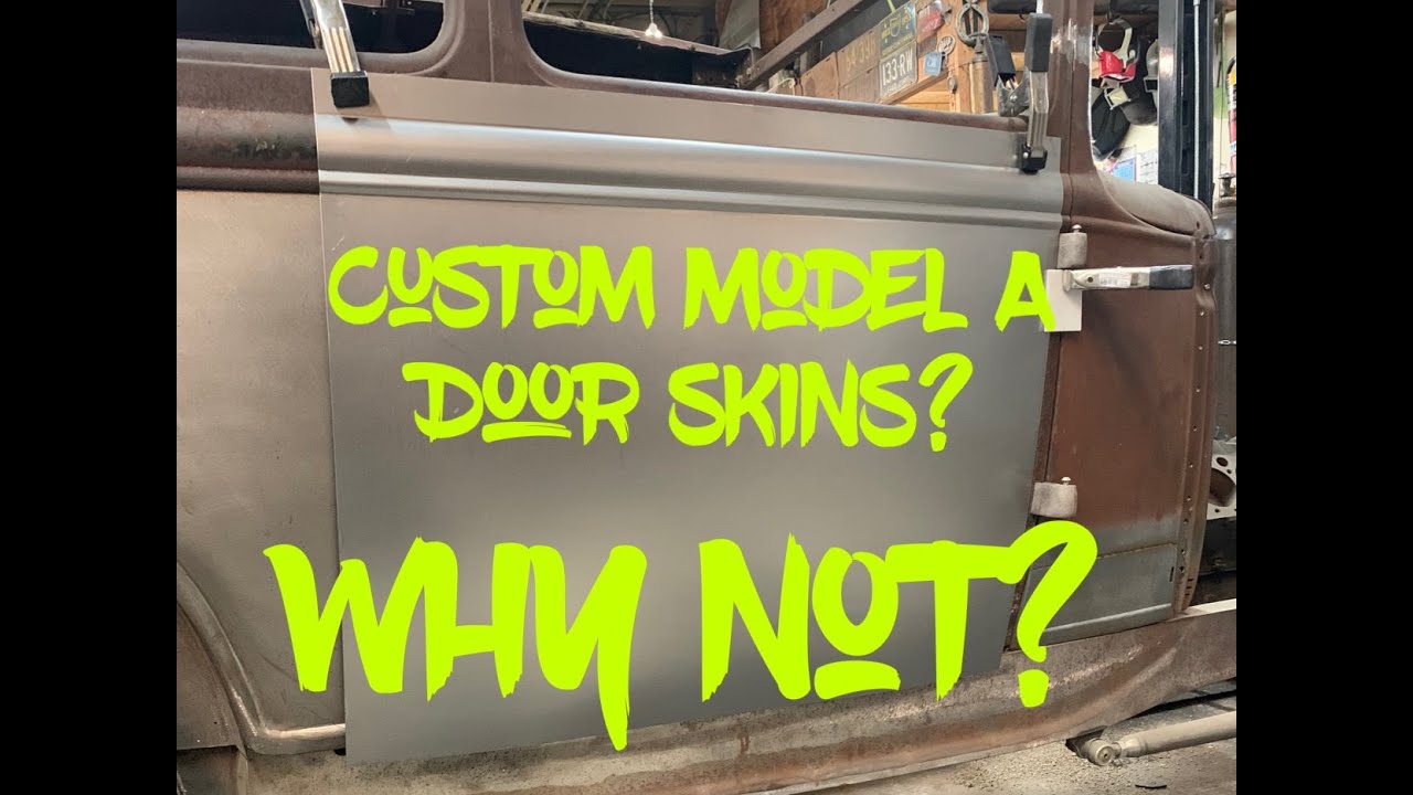 Shaping a Model A door skin - YouTube
