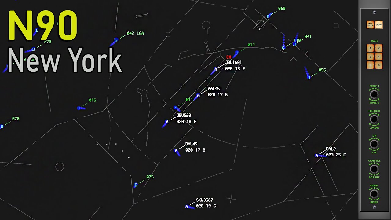 ATC RADAR | [N90] | New York Tracon (JFK FINAL Sector) - YouTube