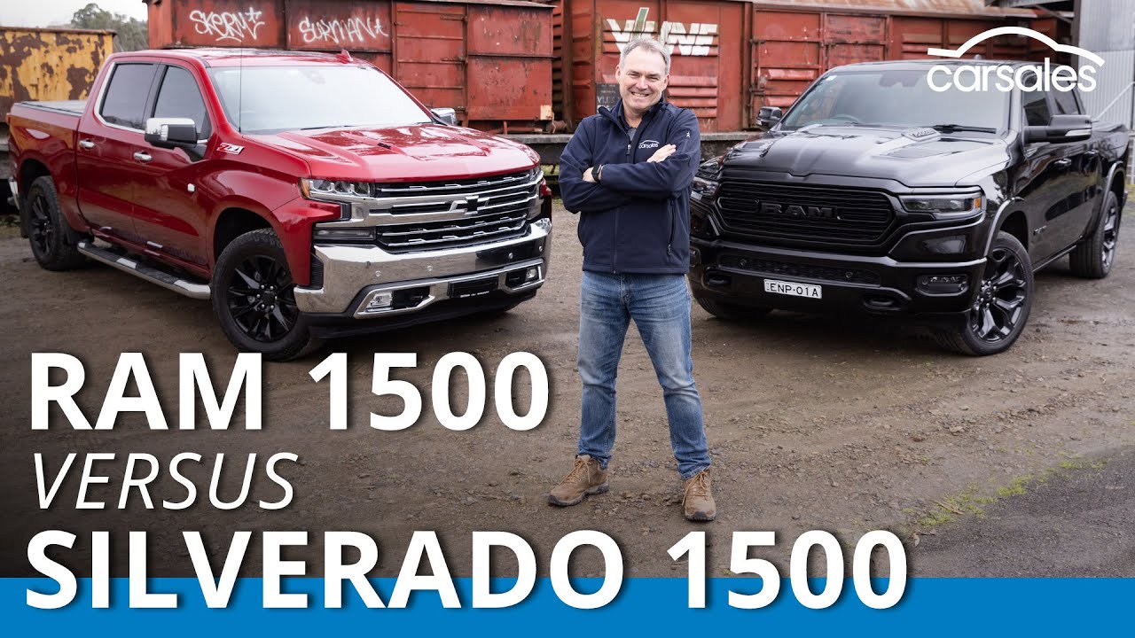 RAM 1500 v Chevrolet Silverado 2021 Comparison @carsales.com.au - YouTube