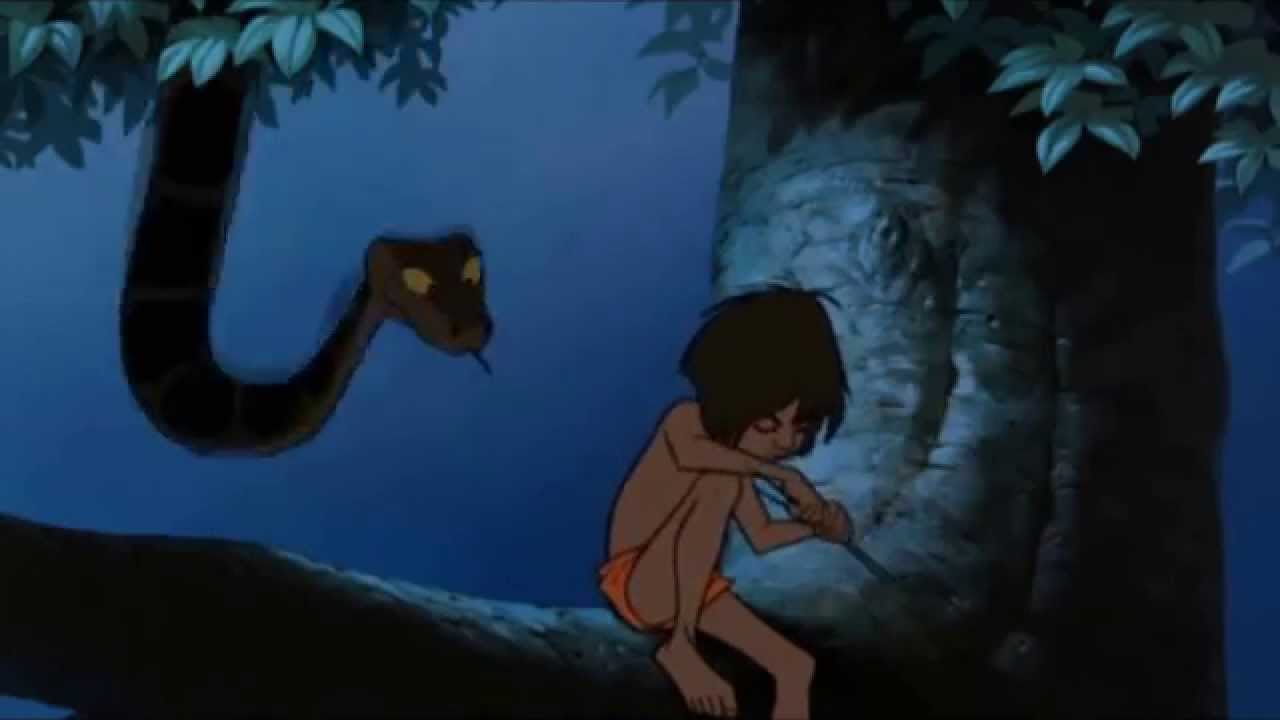 Mowgli did his best with Kaa - YouTube