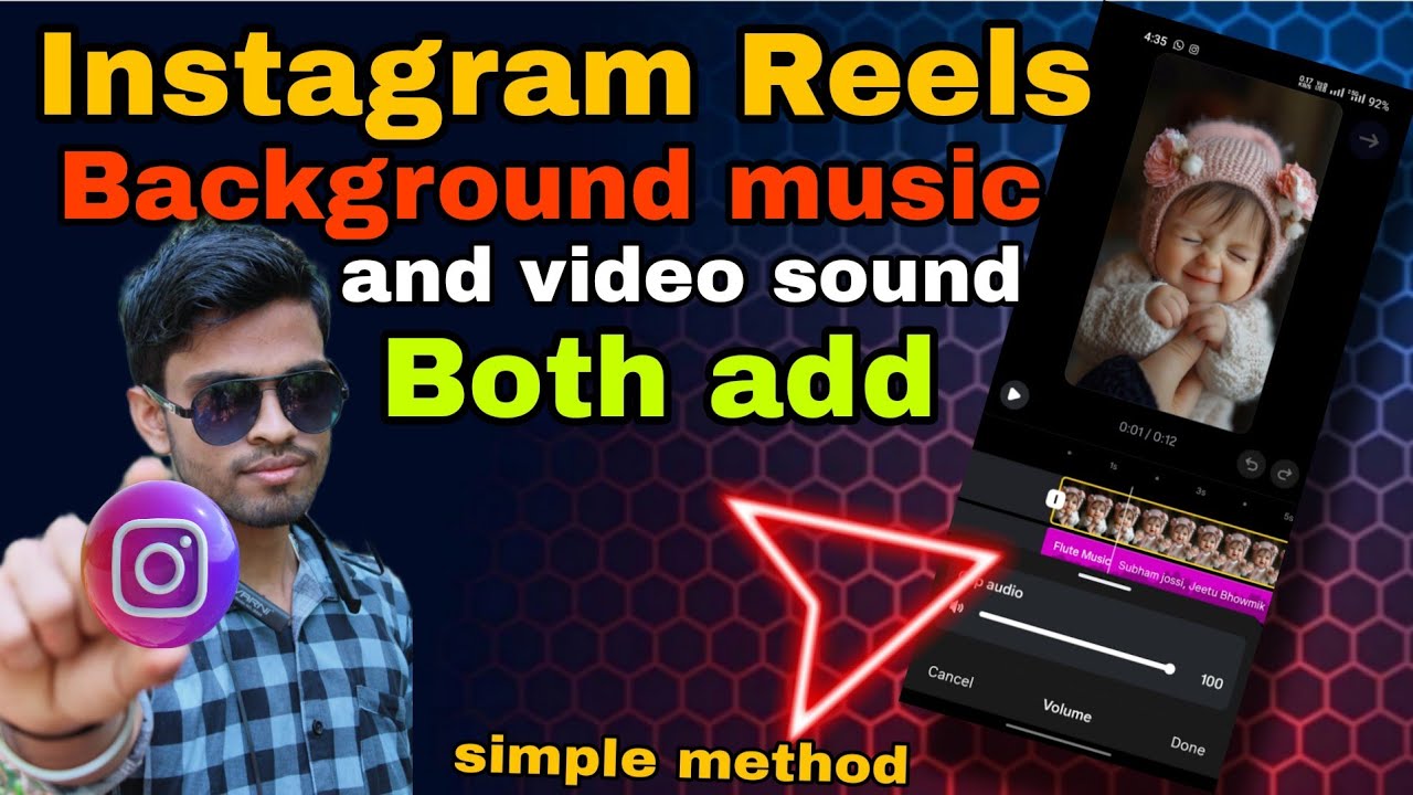 Instagram reels video background music add - YouTube