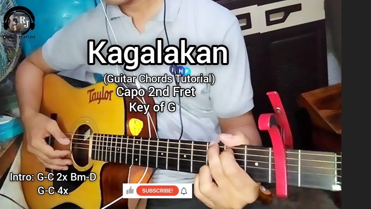 Kagalakan | Guitar Chords Tutorial with lyrics (key of G) - YouTube