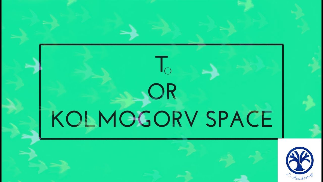 separation axioms in topological spaces | To space - YouTube