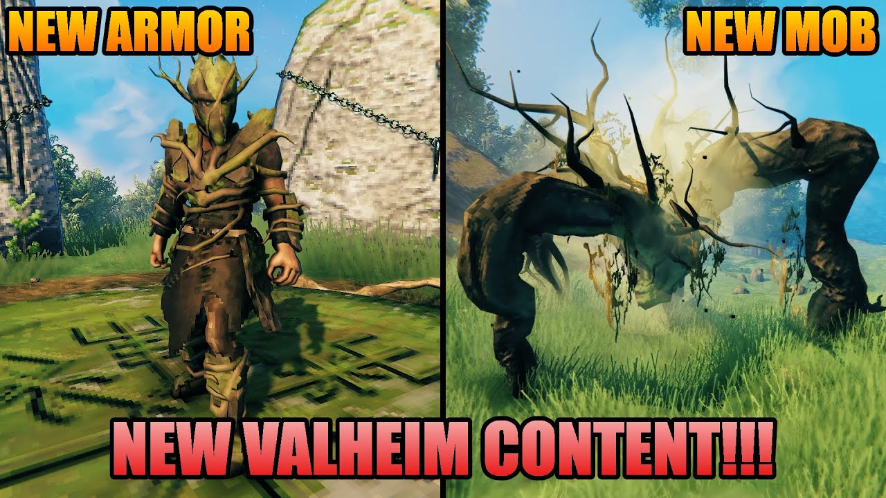NEW ARMOR & ENEMY ADDED TO VALHEIM!!! Abomination & Root Armor Guide ...