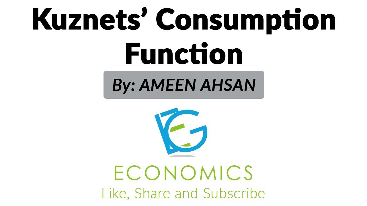 Kuznets' Consumption Function | Simon Kuznets | Consumption Puzzle | English and Malayalam - YouTube