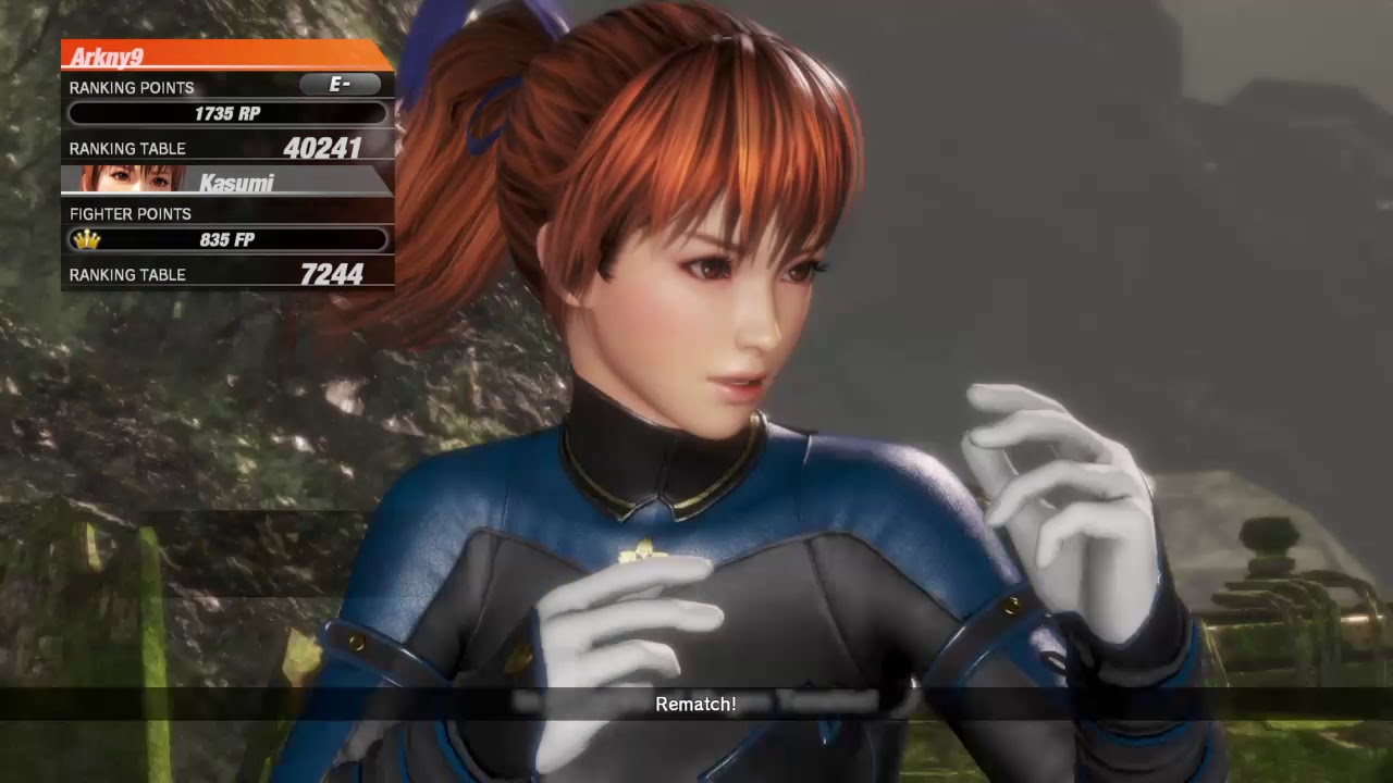 DEAD OR ALIVE 6: Core Fighters; My First Online Ranked Set - YouTube