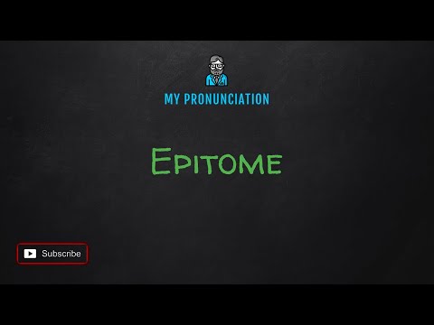 How to pronounce Epitome || English Words|| My Pronunciation - YouTube