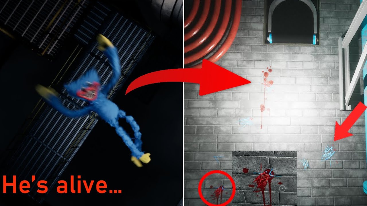 Huggy Wuggy's remains found after he fell in Chap 1- Poppy Playtime: Chapter 2 - YouTube