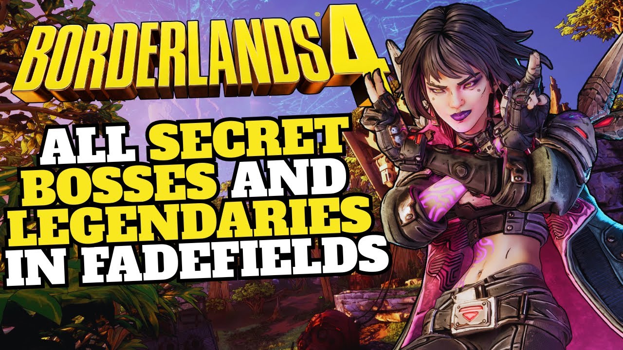 EVERY Secret Boss And Unique Legendary In Fade Fields (Borderlands 4 ...