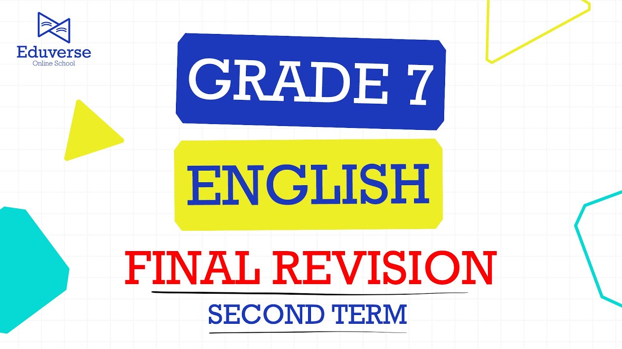 Grade 7 | English | Exam Revision | Second Term - YouTube