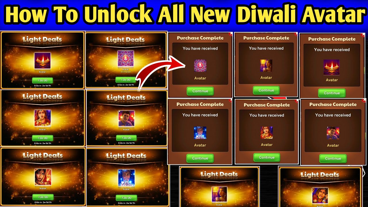 How To Unlock All New Diwali Avatar🎇 All New Avatar Unlocked Full ...