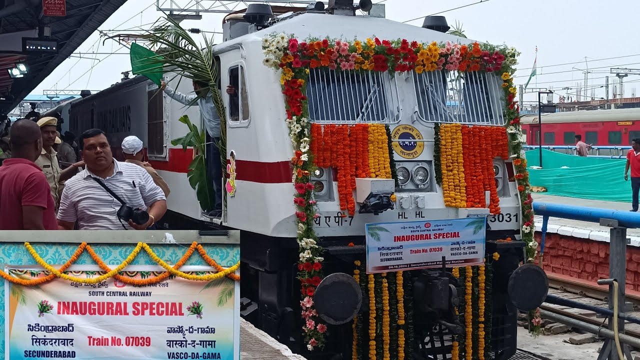 Inaugural Run of Secunderabad - Vasco-da-gama Express | Indian Railways ...
