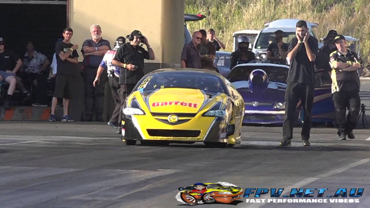 PAC PERFORMANCE MAZDA 6 20B 6.57 @ 216 MPH SYDNEY DRAGWAY 25.10.2014 ...