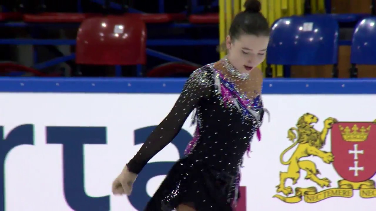 Mariya FILIPPOVA UZB Ladies Short Program - GDANSK 2017 - YouTube