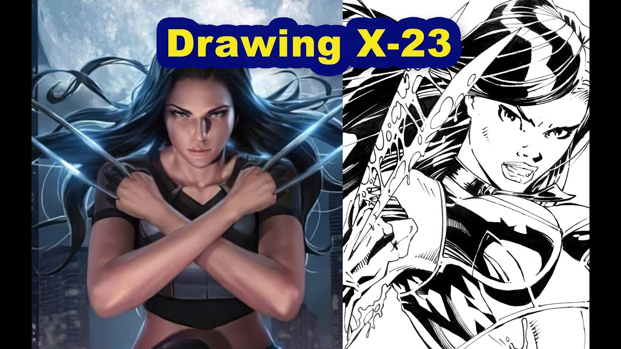 Drawing X-23 - YouTube