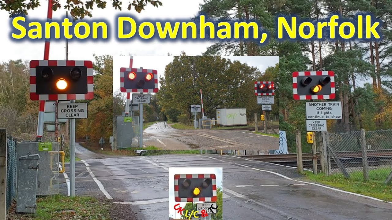 Santon Downham Level Crossing, Norfolk - YouTube