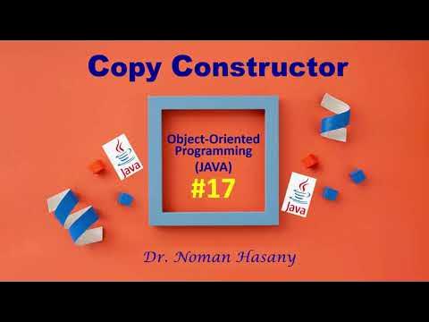 Copy Constructor in Java - OOP - YouTube