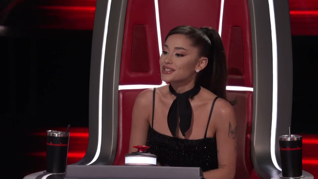 Ariana Grande Thoughts on Paris Winningham // The Voice Blind Auditions ...