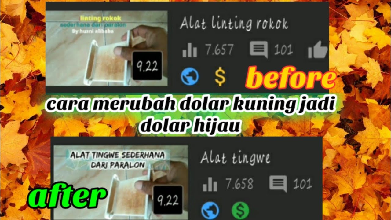 Cara atasi dolar kuning menjadi hijau - YouTube