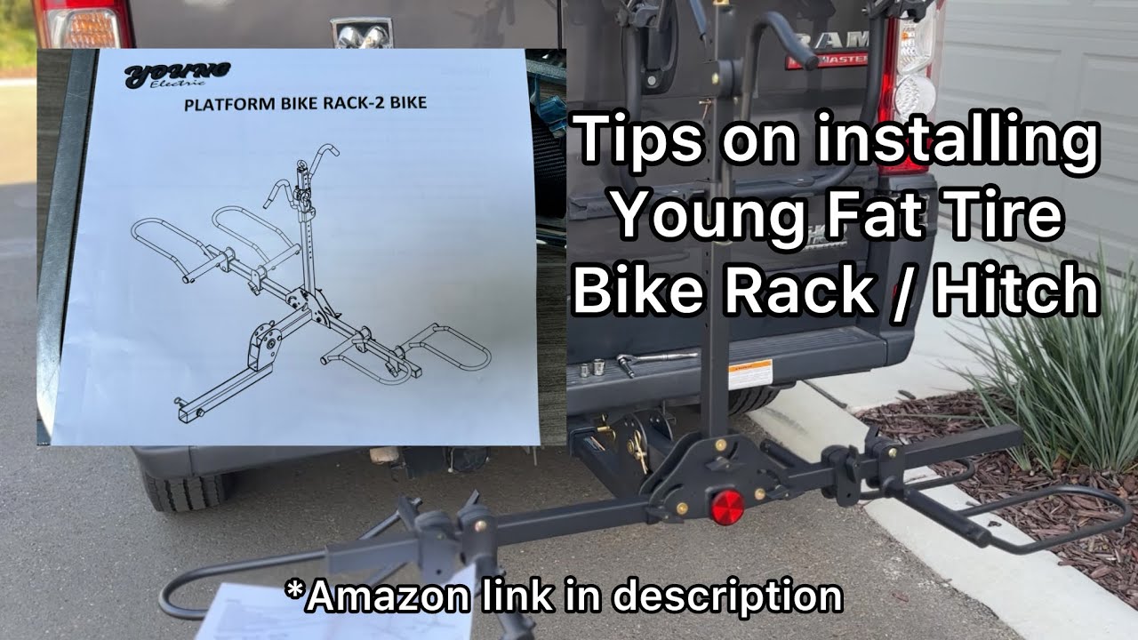 Tips on installing the Young Fat Tire Bike Rack Hitch - YouTube