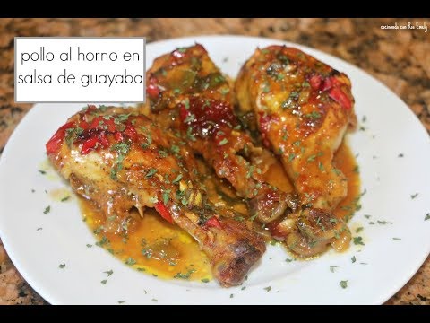 Pollo al horno en salsa de guayaba | Ros Emely - YouTube