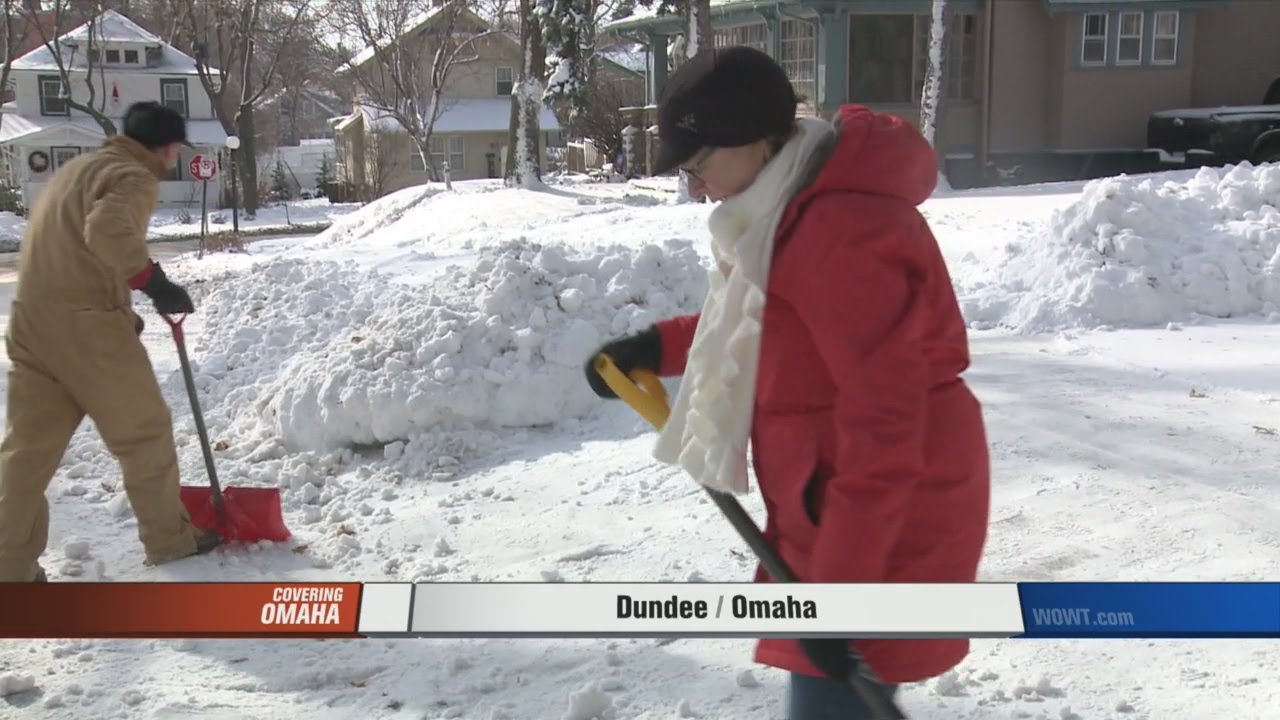 Clean-up Continues After Snow Storm - YouTube