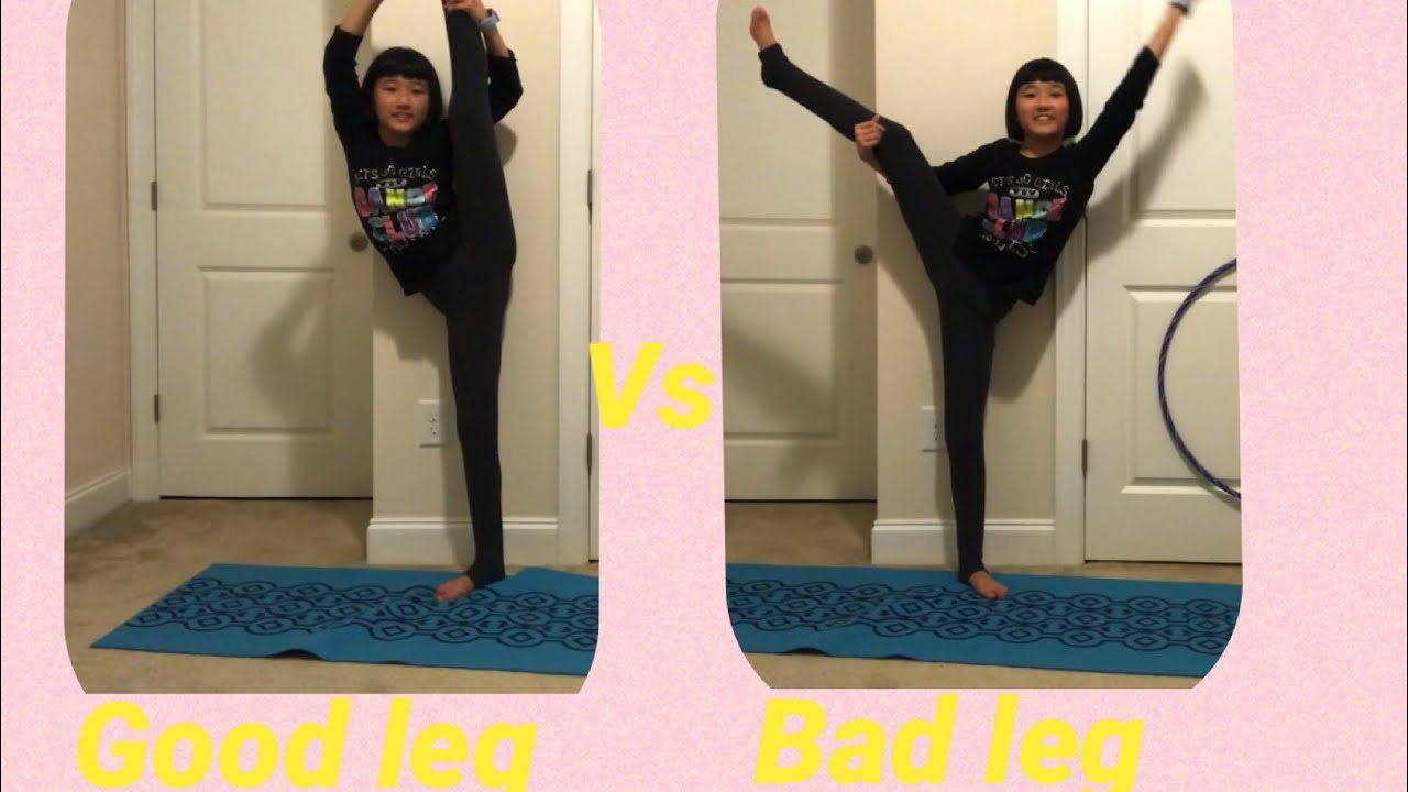 Bad Leg VS Good Leg Flexibility Challenge - YouTube