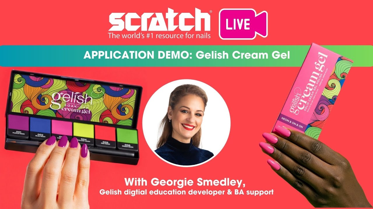 Nail product demo: Gelish Cream Gel with Georgie Smedley - YouTube
