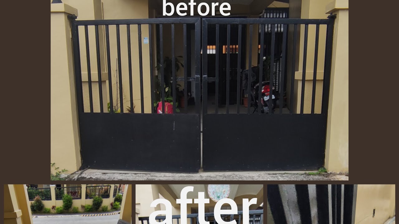 old swing gate convert to automatic sliding gate (part 1) - YouTube