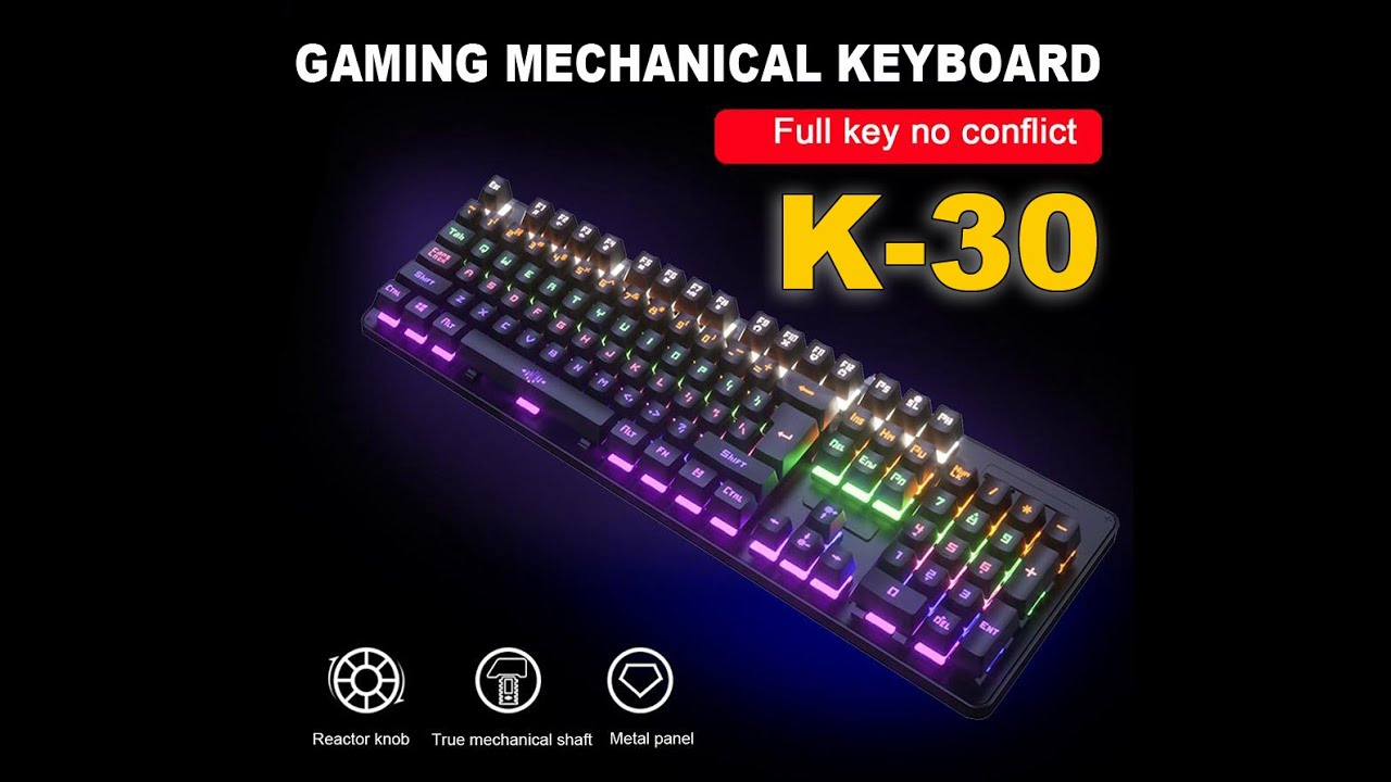 K30 Gaming Mechanical Keyboard - YouTube
