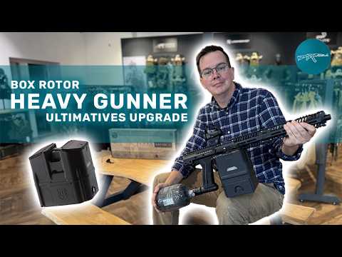 Heavy Gunner Paintball Setup mit der EMF100 und dem DYE Box Rotor