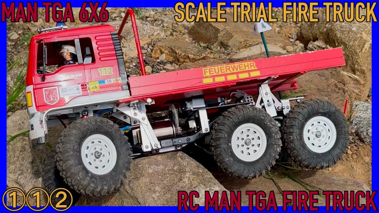 SCALE RC FIRE TRUCK 6X6 OFFROAD TRAIL TRUCK 4X4 FIREFIGHTER TRUCK IN RC ...