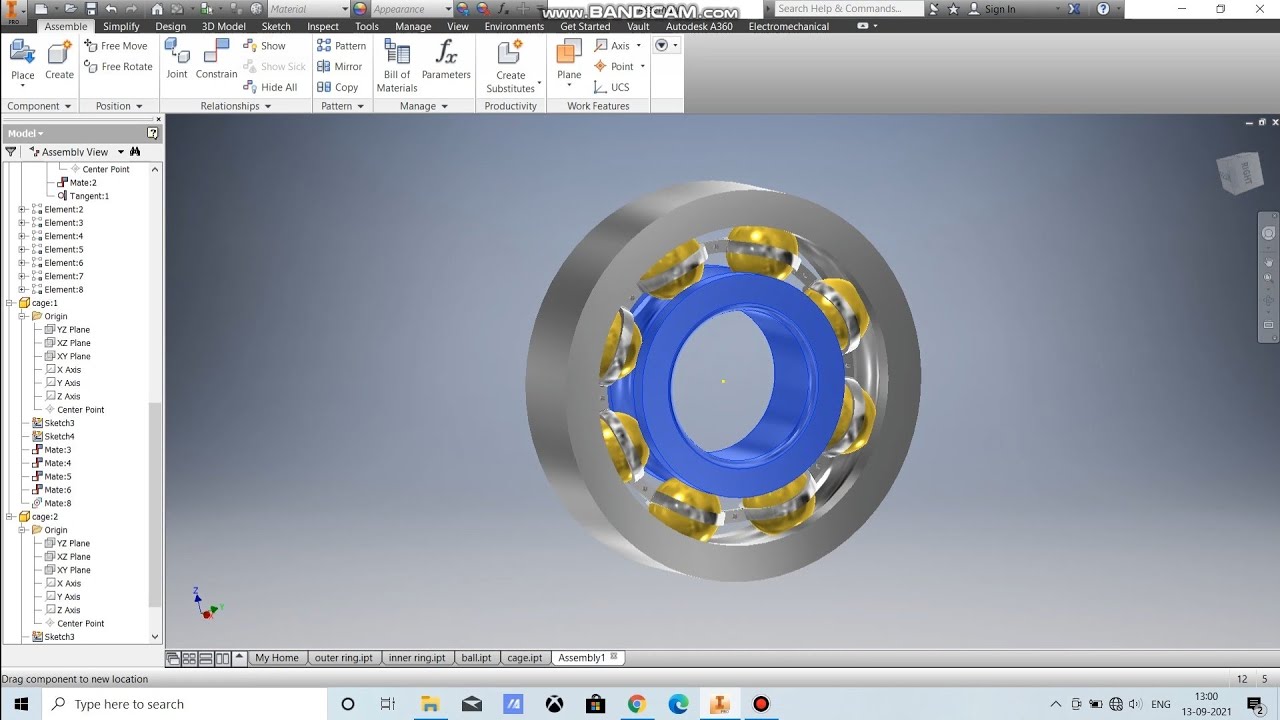 How to make ball bearing on inventer |Inventer basics | oru ptanthan ...