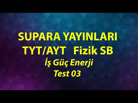 Enerji Test 03 TYT/AYT Supara Yayınları