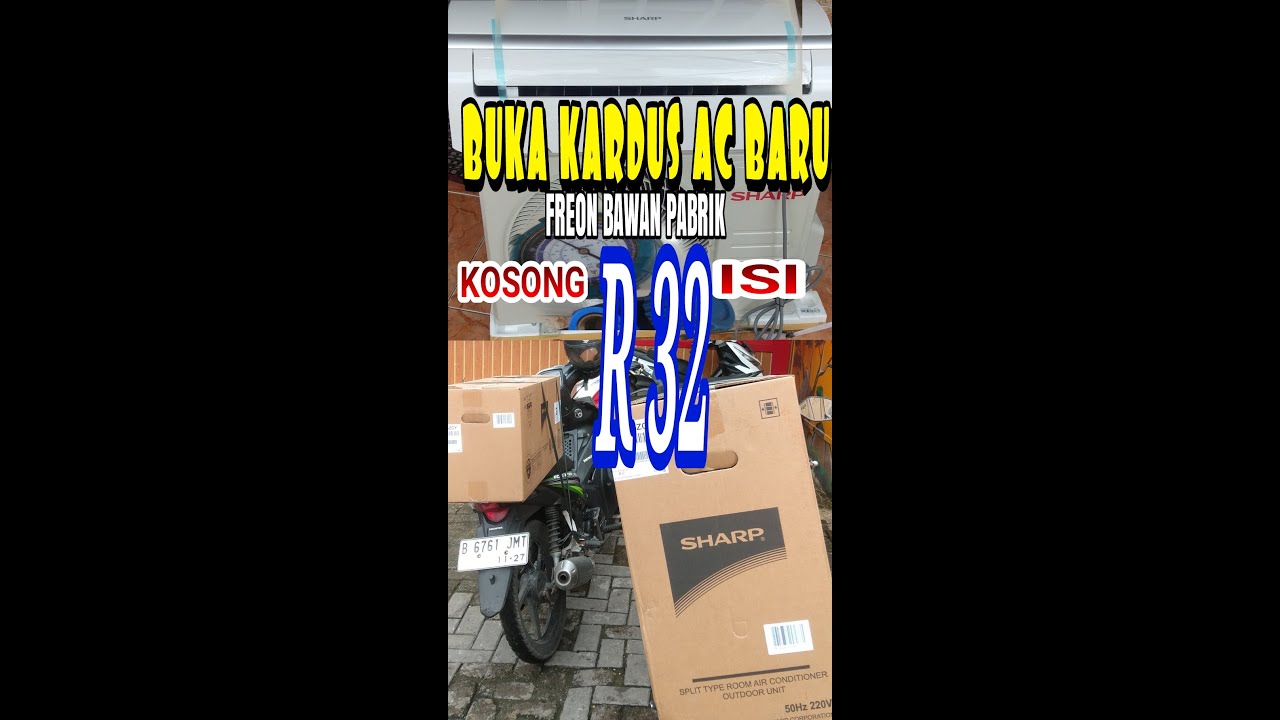 BUKA KARDUS AC MODEL BARU CEK FREON BAWAN PABRIK - YouTube