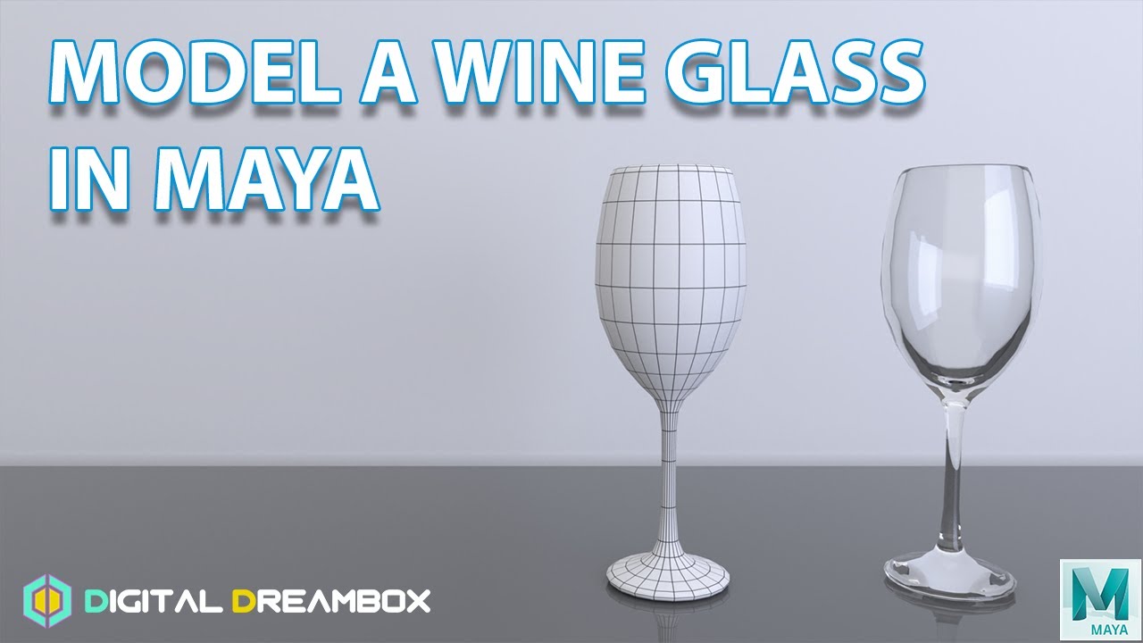 How To Model A Wine Glass In Maya - YouTube