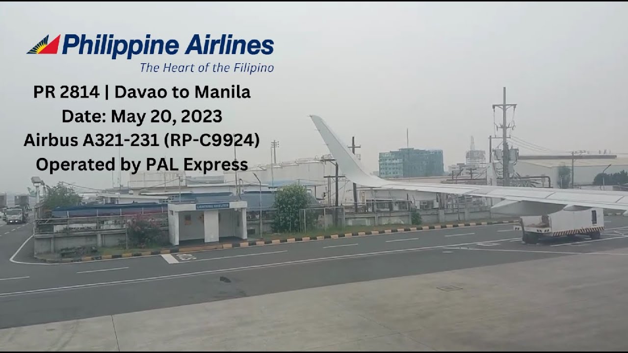 Philippine Airlines | PR 2814 | DAVAO TO MANILA | Full Flight - YouTube