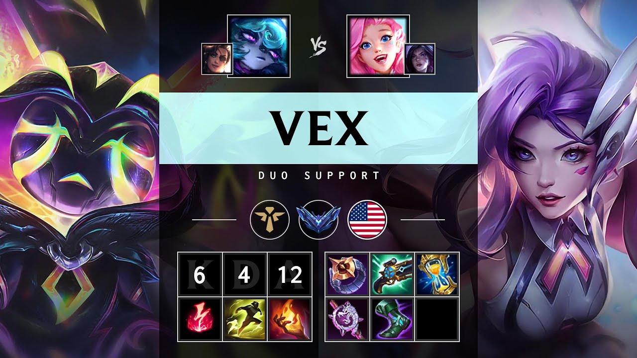 Vex Support vs Seraphine - NA Diamond Patch 25.21 - YouTube