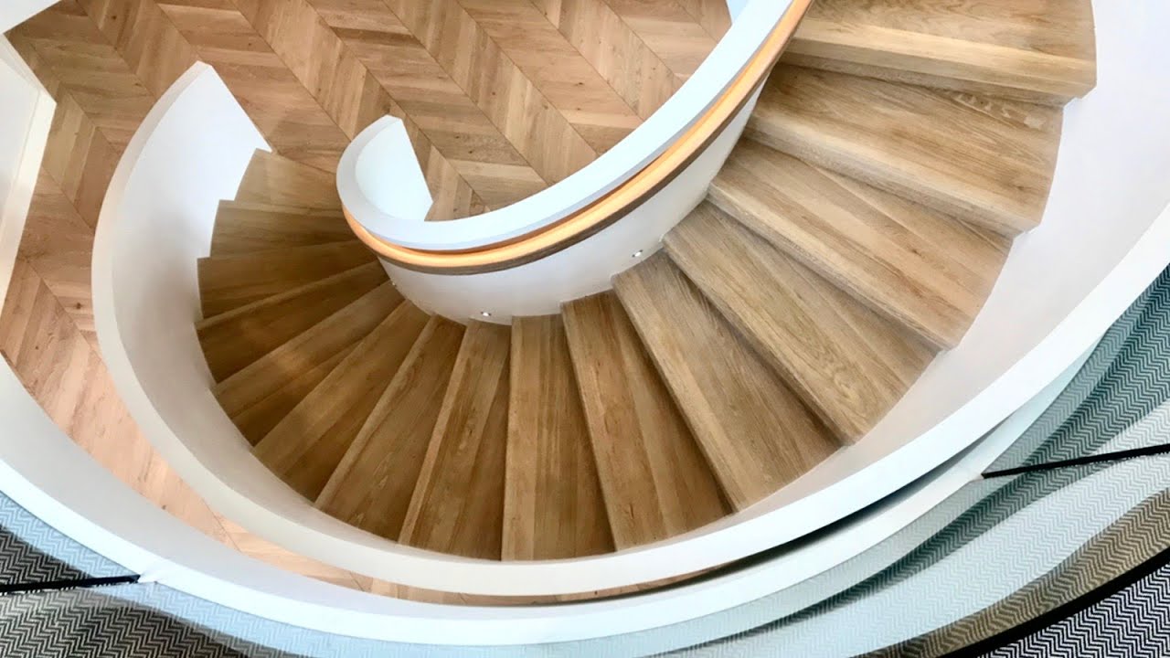 Curved Concrete Stairs by AJD Stairs - YouTube