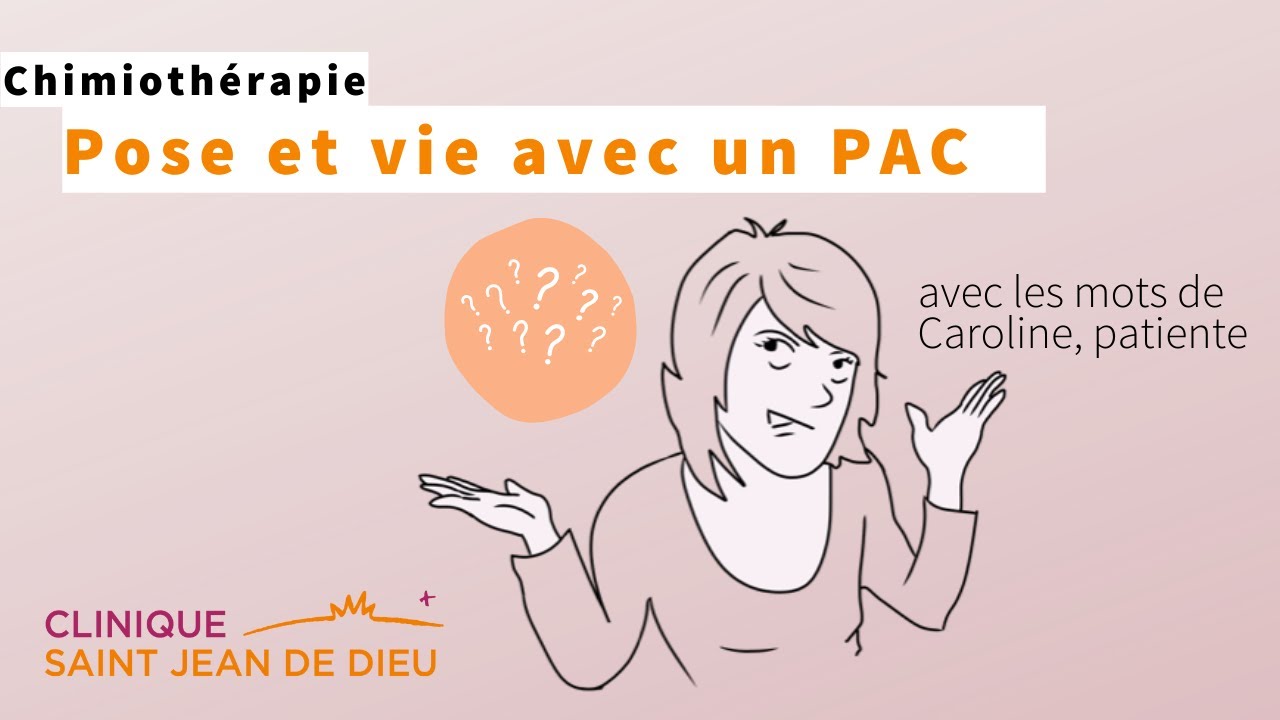 CHIMIOTHÉRAPIE | Pose et vie avec un PAC par Caroline, patiente - YouTube
