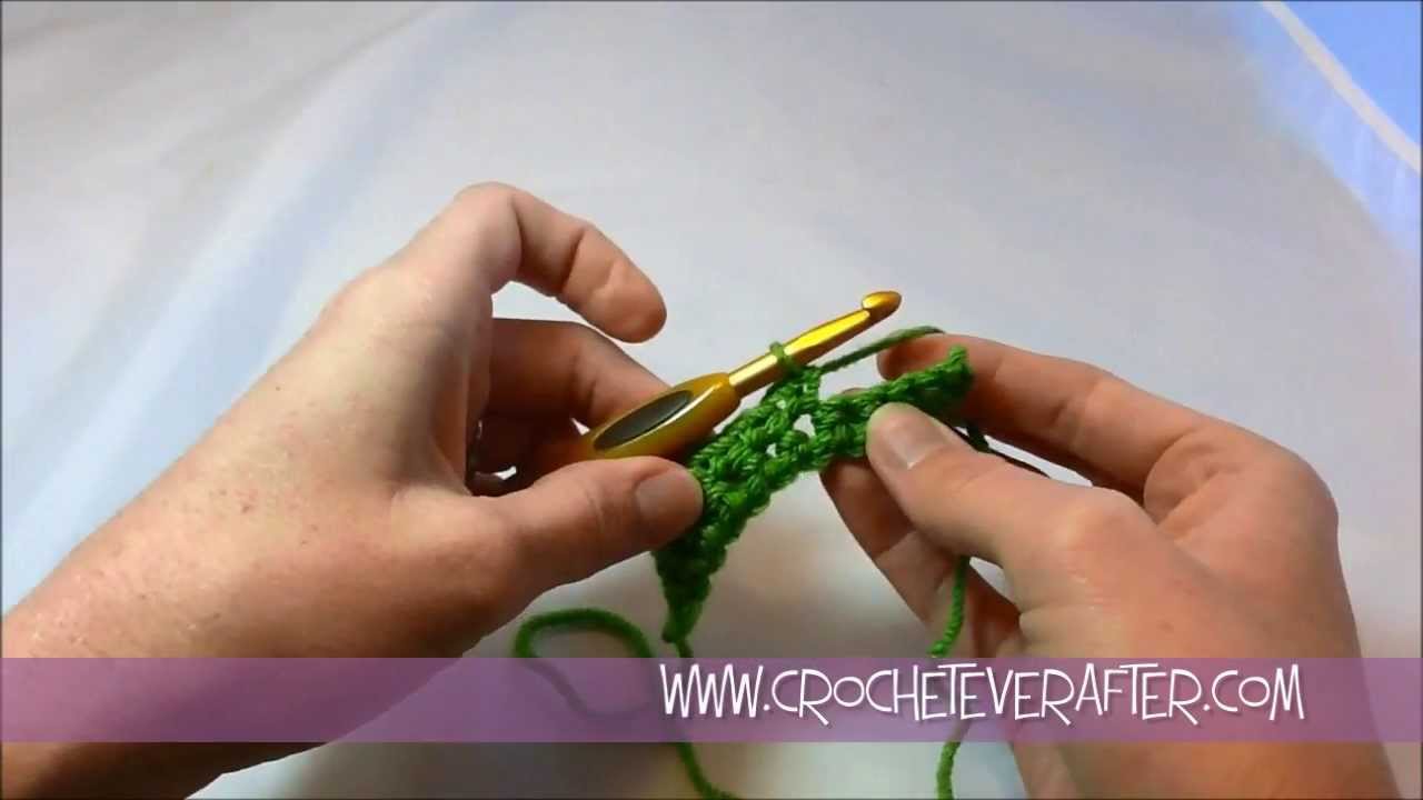 Left Hand Single Crochet Tutorial #3: Single Crochet into the Middle of the Row - YouTube
