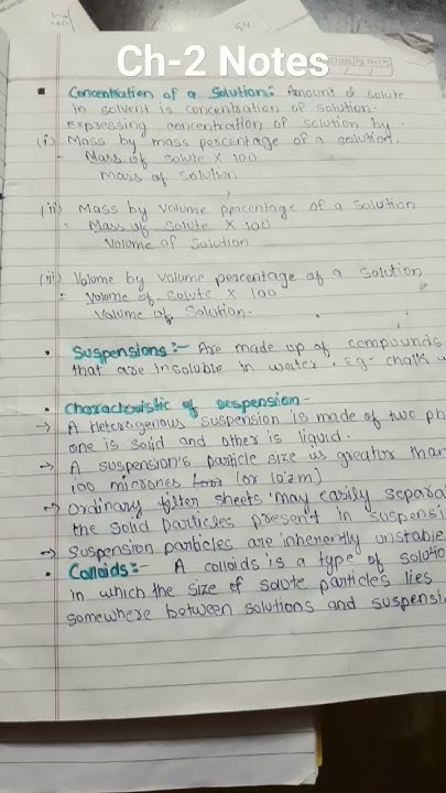 Science (ch-2) Important notes - YouTube