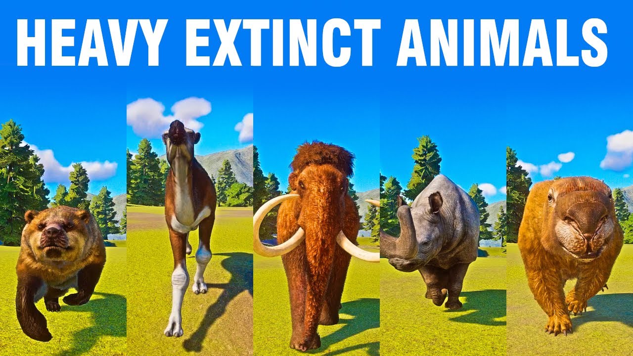 Heavy Extinct Animals Speed Race in Planet Zoo Included Mammoth ...