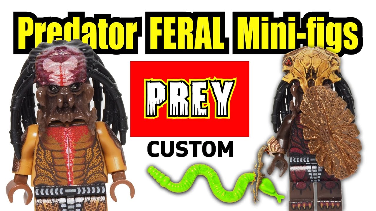 PREY Predator Feral custom minifig (review and legend) - YouTube