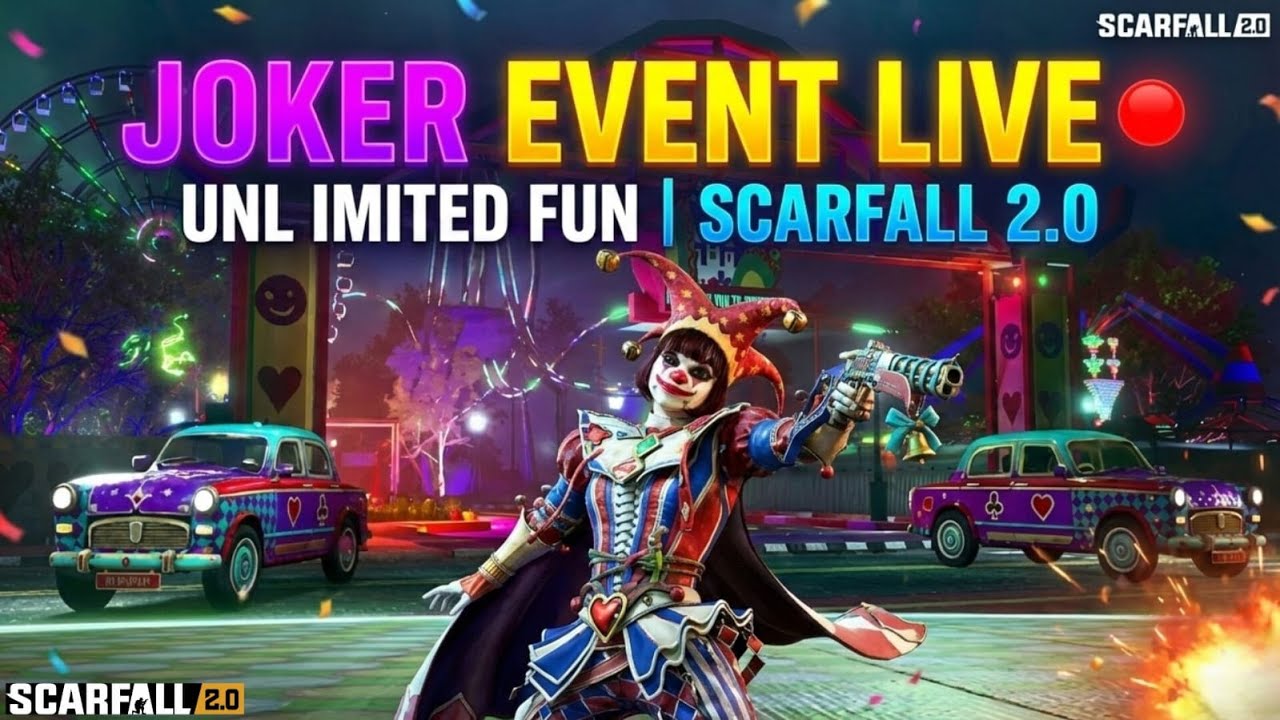 Joker Event Live 🔴 | Unlimited Fun | Scarfall 2.0 - YouTube