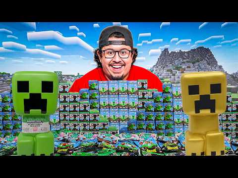 Opening 100 Mystery Minecraft Toys! *Ultra Rare* - YouTube