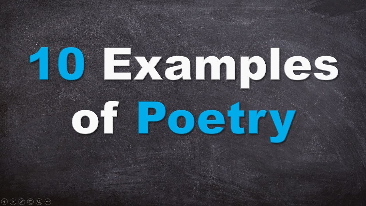 Ten Beautiful Examples of Poetry | Inspiring Verses and Styles - YouTube