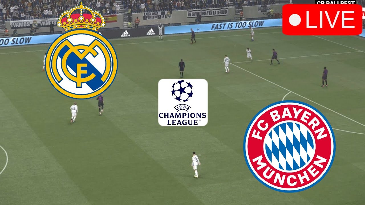 EN VIVO REAL MADRID-BAYERN MUNICH Semifinales LIVE Ronda 2 UCL Champions Simuladores de ...