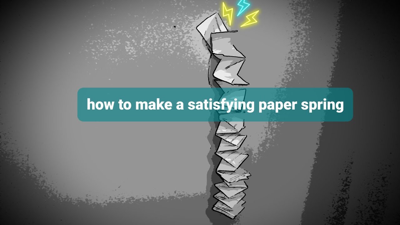 How to make a satisfying paper spring?🤔 let's find it 😎 - YouTube