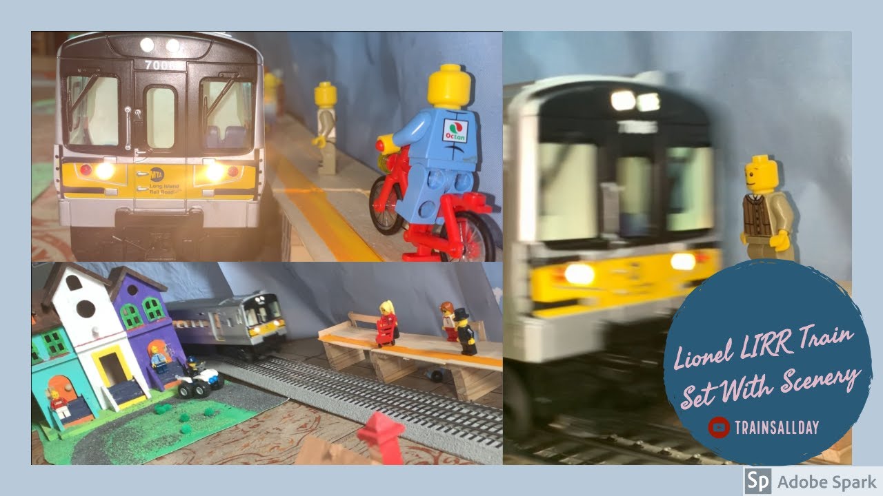 Lionel LIRR Train Set With Scenery - YouTube